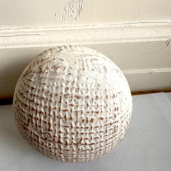 Pier 1 | Accents | Pier Decorative Clay Sphere White | Poshmark